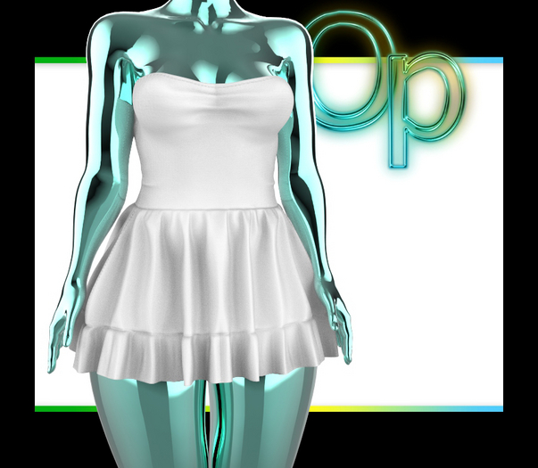 Second Life Marketplace White Myra Dress Kupra